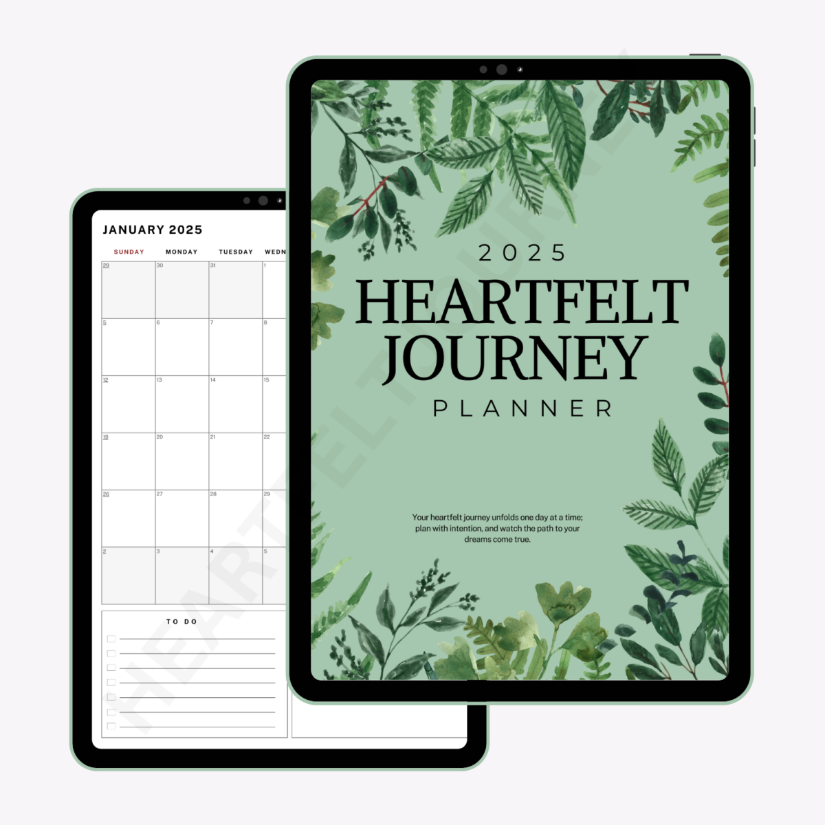 2025 Heartfelt Journey Planner: Botanical Bliss Edition - Heartfelt Journey